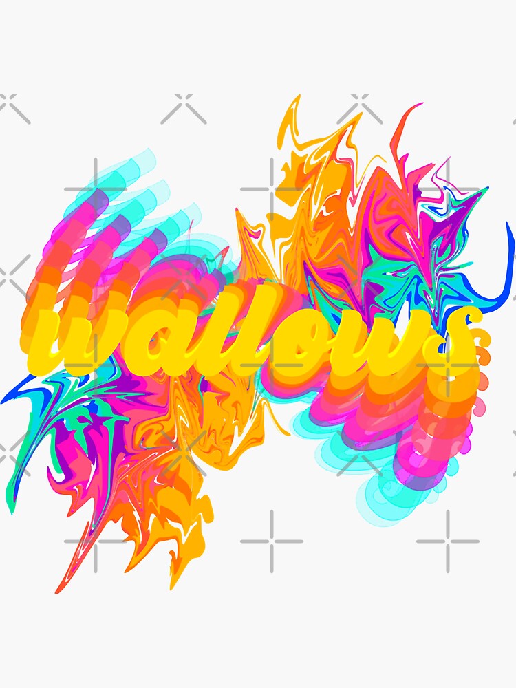 "Music Retro Band Alternative Wallows Rock Cute Graphic Gift" Sticker ...