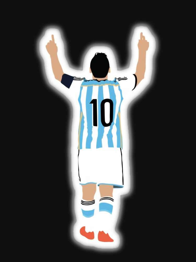 "Art Messi Backside Illustration" T-shirt for Sale by DaffaRamdan ...
