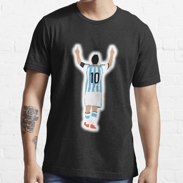 "Art Messi Backside Illustration" T-shirt for Sale by DaffaRamdan ...