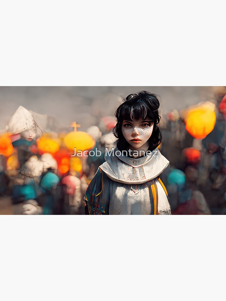 "Shadow Cleric in a Village" Sticker for Sale by Jacob-Montanez | Redbubble