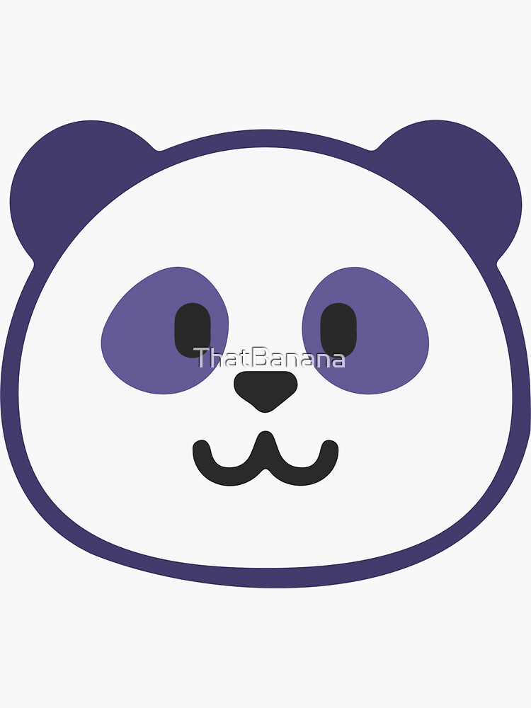 "Panda emoji" Sticker for Sale by ThatBanana | Redbubble