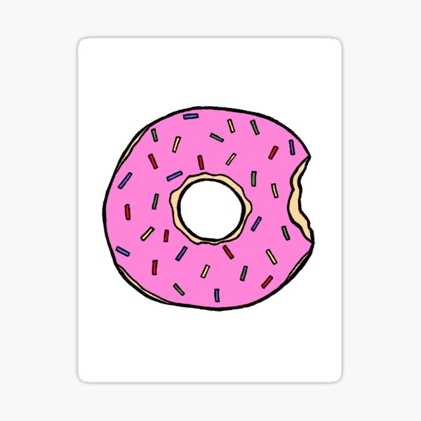 "donut decal" Sticker for Sale by GreenoblinStore | Redbubble
