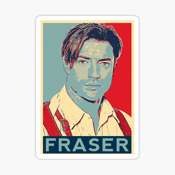 "Day Gift For Brendan Fraser Gifts For Movie Fan" Sticker for Sale by ...