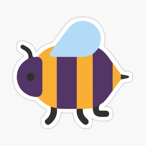 "Bee emoji" Sticker for Sale by ThatBanana | Redbubble