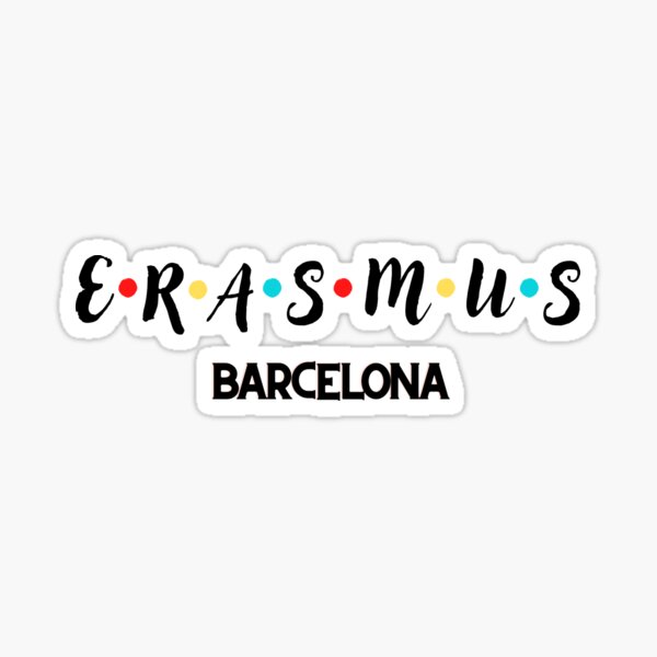"Erasmus Barcelona Spain student" Sticker for Sale by soniaaseguin ...