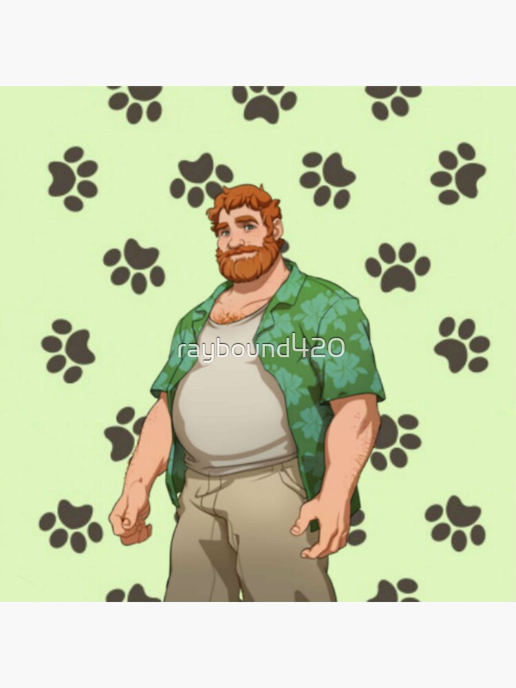 "Dream Daddy: Brian Harding" Sticker for Sale by raybound420 | Redbubble