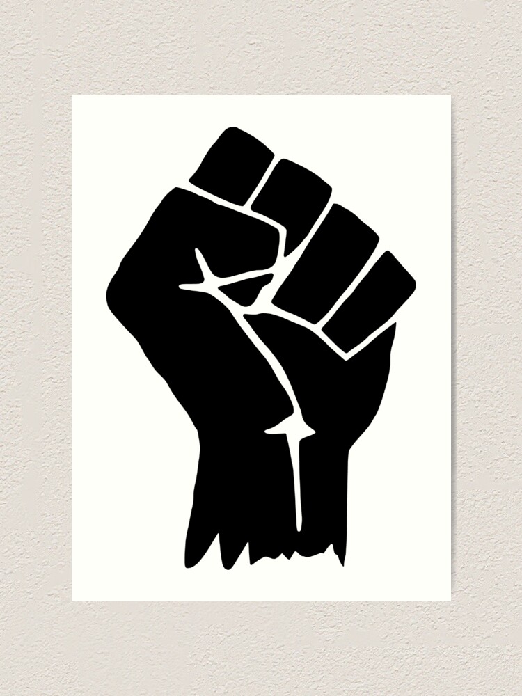"Fist of solidarity - BLM" Art Print for Sale by executedigital | Redbubble