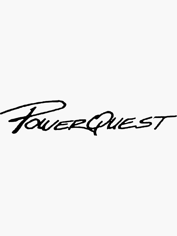 " POWER QUEST BAND" Sticker for Sale by Shawntmann | Redbubble