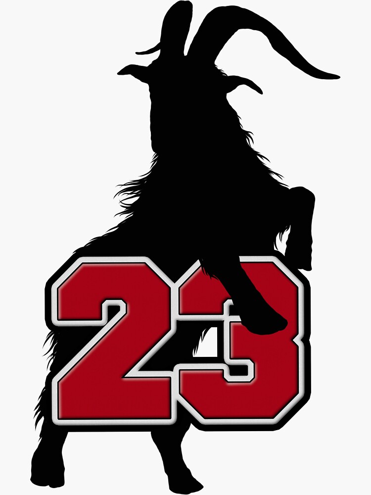 "Jordan Goat 23" Sticker for Sale by inspireMillions | Redbubble