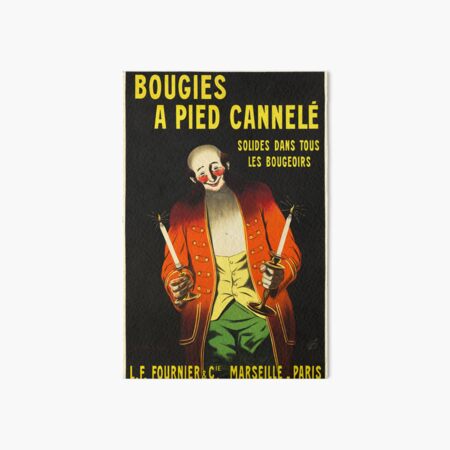 "BOUGIE A PIED CANNELE 1912 French Art Deco Poster by Leonetto ...