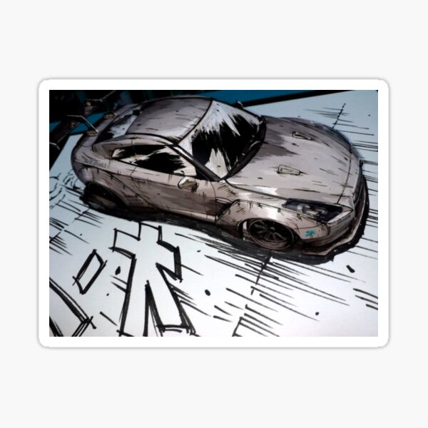 "Car Drive " Sticker for Sale by CARWORD | Redbubble