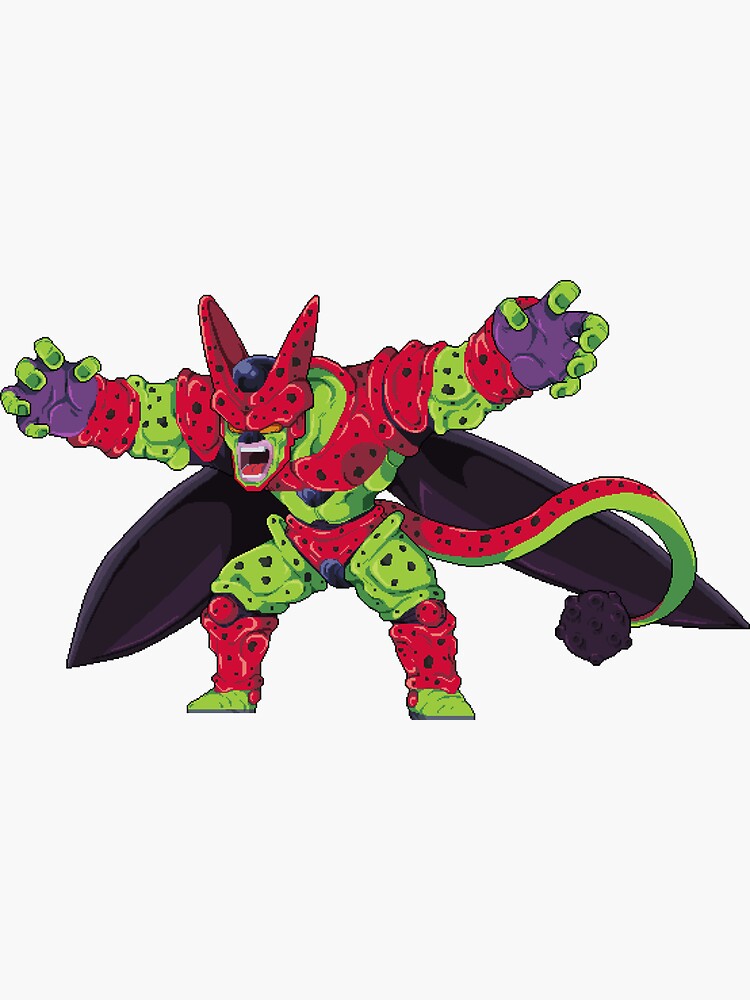 "Cell Max HQ Pixel Edition " Sticker for Sale by adventfan | Redbubble