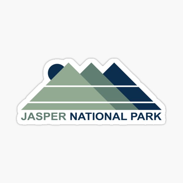 "Jasper National Park Mountain Sun" Sticker for Sale by esskay | Redbubble