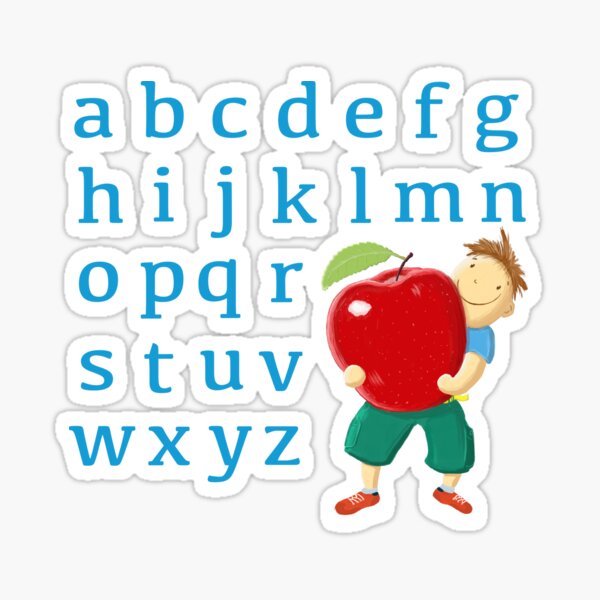 "Teachers Now I know my abc!" Sticker for Sale by brodyquixote | Redbubble
