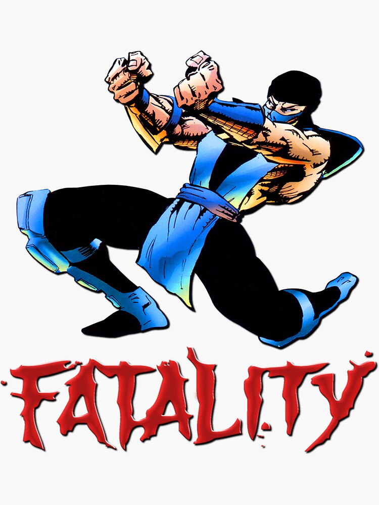 "sub zero fatality" Sticker by StudioMaguyver | Redbubble