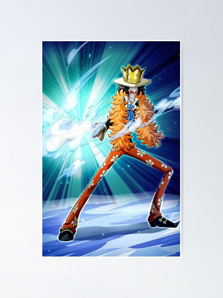 "Brook One Piece" Poster for Sale by Elizabeth5685 | Redbubble