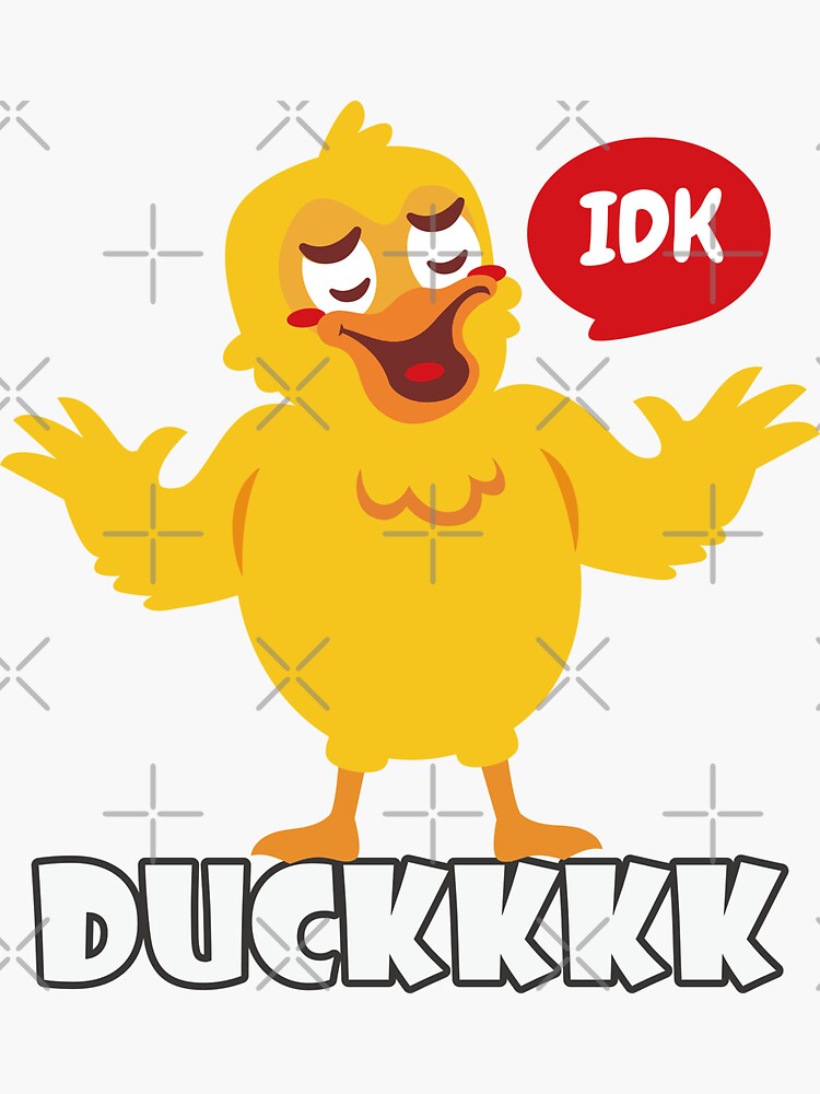 "IDK Duckkkk ducks doing cute things" Sticker for Sale by jessdreamarts ...