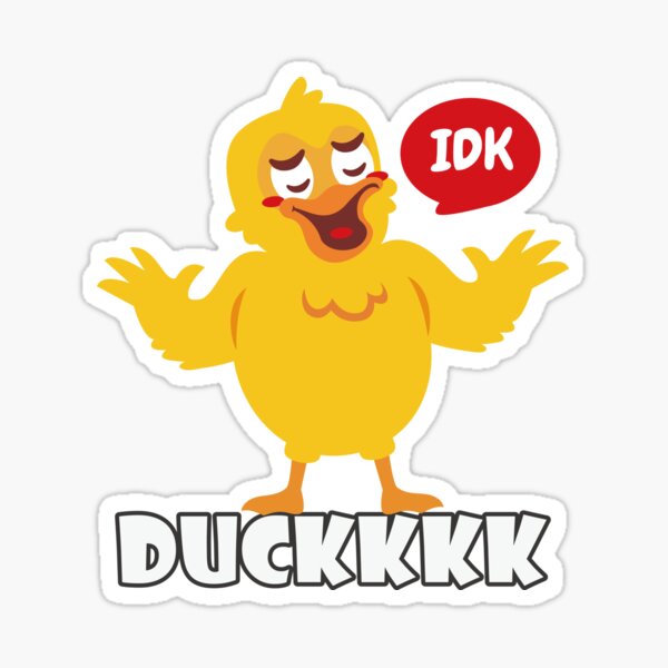 "IDK Duckkkk ducks doing cute things" Sticker for Sale by jessdreamarts ...