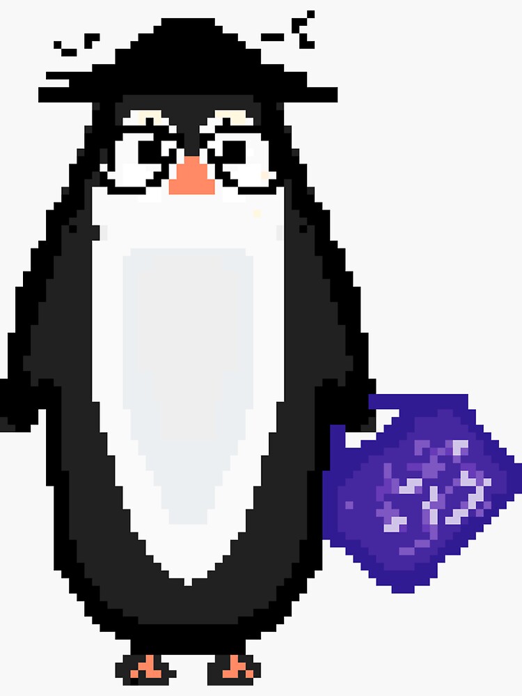 "angry pingu going to work/school" Sticker for Sale by darbanville ...