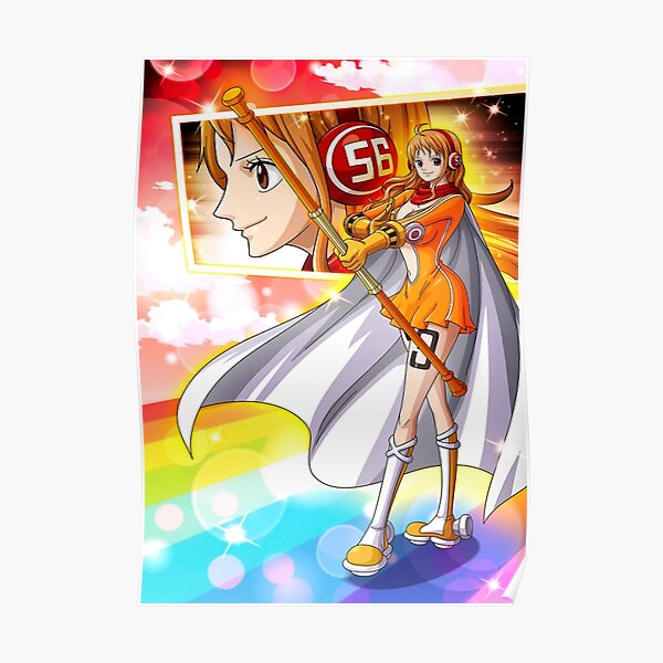 "Nami One Piece" Poster for Sale by LauraFlamuth | Redbubble