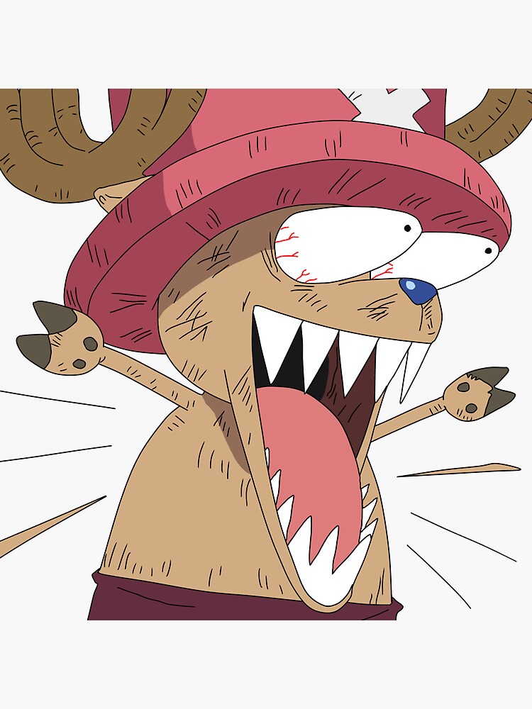 "Chopper Scream" Sticker for Sale by RaeCourt2002 | Redbubble