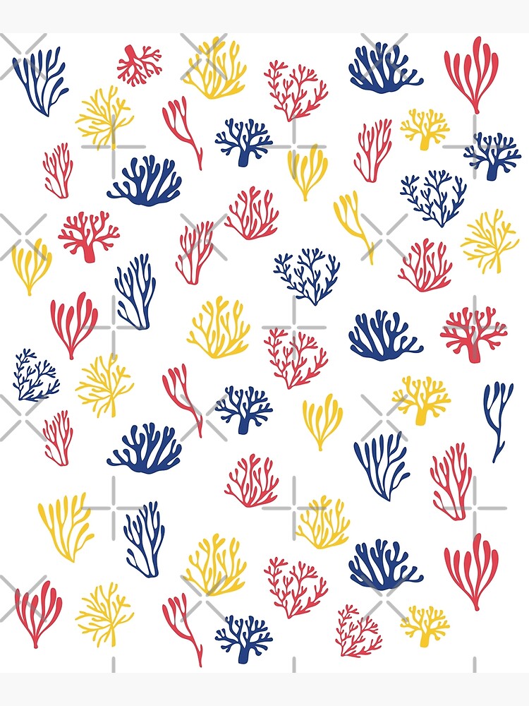 "Primary Coral" Poster for Sale by SpilloDesign | Redbubble