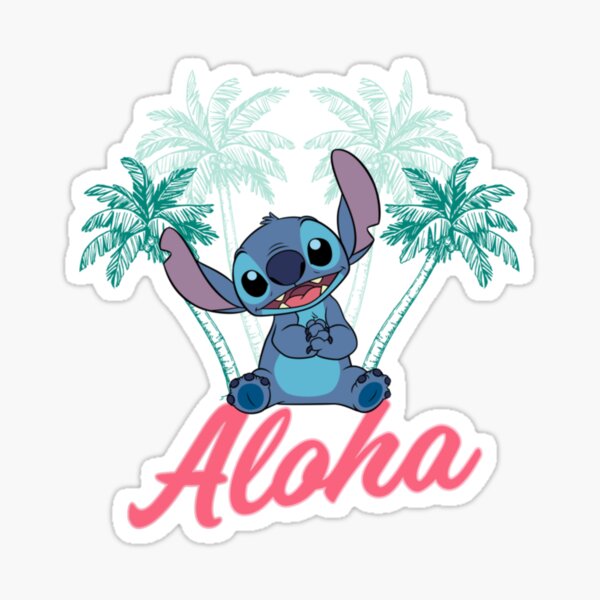 " Lilo And Stitch Aloha" Sticker for Sale by EddaKopp | Redbubble