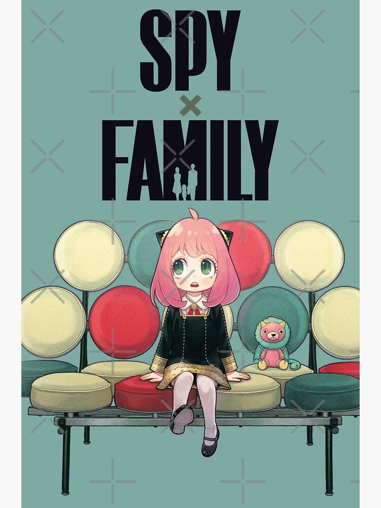 Pegatina «Anya Forger con Mr. Chimera Spy x Family» de CrownMaru ...