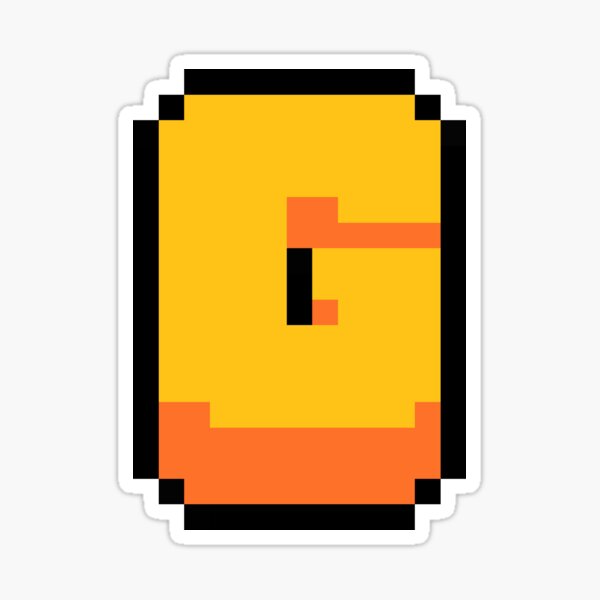 "pixelated alphabet - G" Sticker for Sale by pixelarte | Redbubble