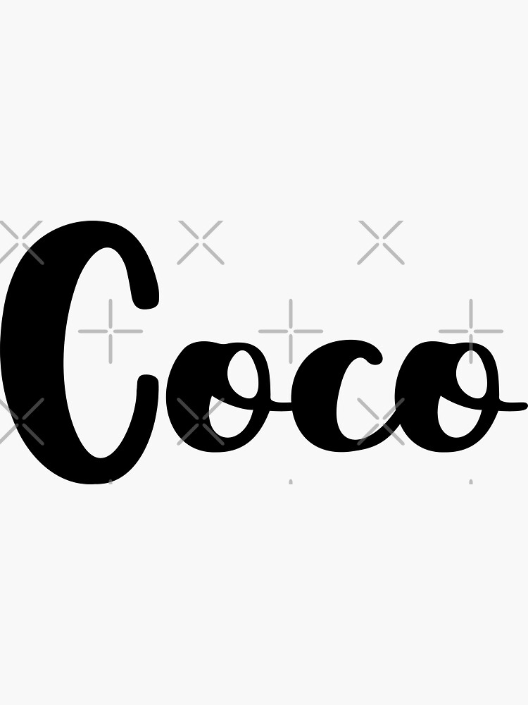 "Coco Name" Sticker for Sale by Designian | Redbubble