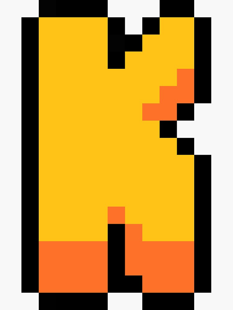 "pixelated alphabet - K" Sticker for Sale by pixelarte | Redbubble