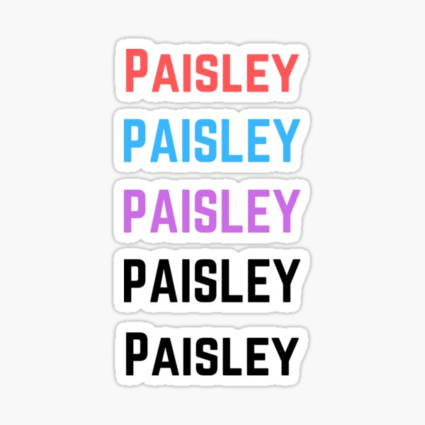 "Paisley" Sticker for Sale by PODdezaine | Redbubble