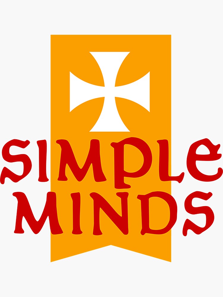 "Simple Minds" Sticker for Sale by Bekalsoc126 | Redbubble