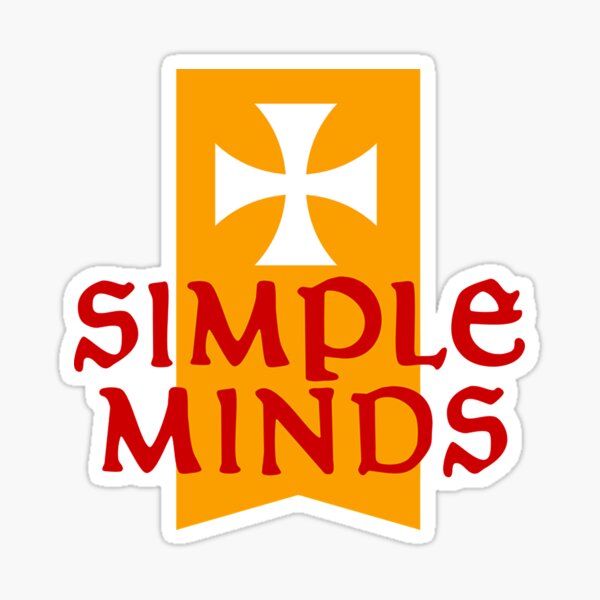 "Simple Minds" Sticker for Sale by Bekalsoc126 | Redbubble