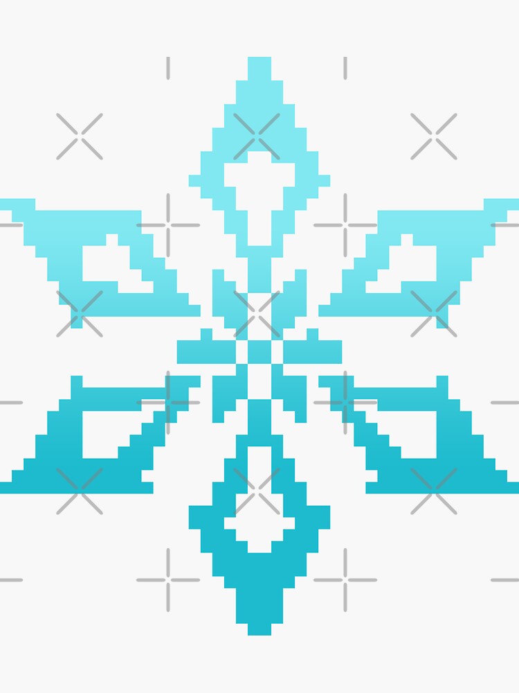 "Cyro Elements Genshin Impact Pixel Art" Sticker for Sale by grphc ...