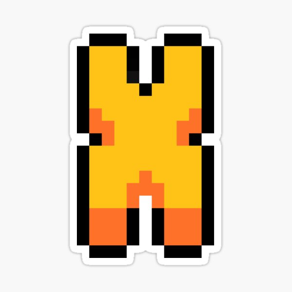 "pixelated alphabet - X" Sticker for Sale by pixelarte | Redbubble
