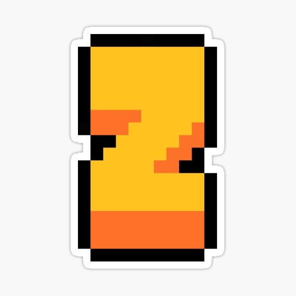 "pixelated alphabet - Z" Sticker for Sale by pixelarte | Redbubble