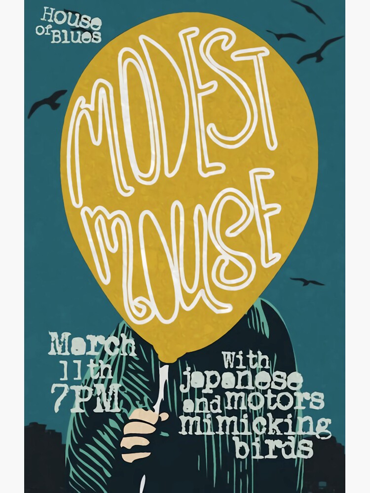 "Modest Mouse Bear Edge Field" Sticker for Sale by meagan-schaefer ...