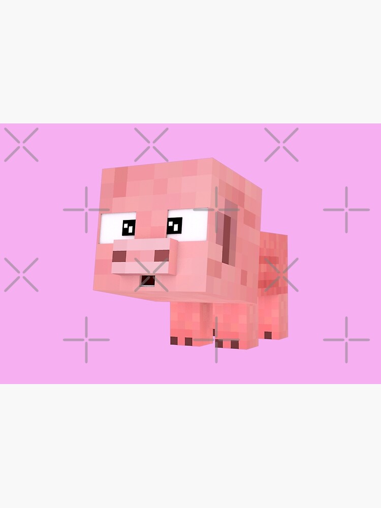 "Minecraft cute baby pig" Poster for Sale by NovocainArt | Redbubble