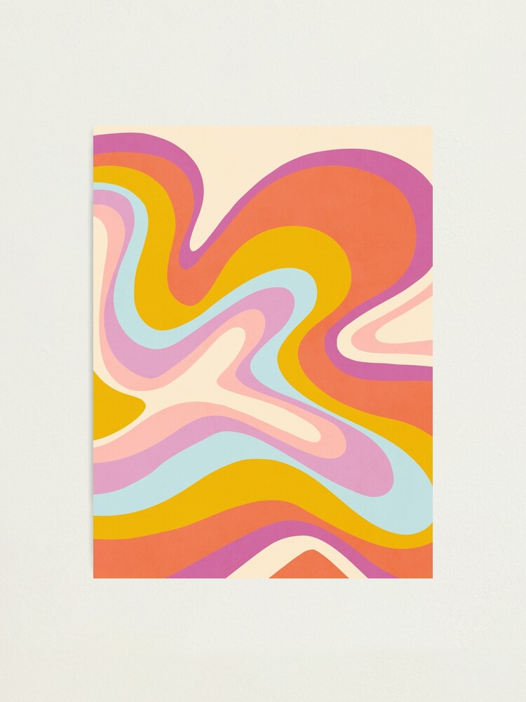 "Super Bloom Rainbow Liquid Swirl - Neon Pastels in sunny colours on ...