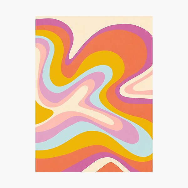 "Super Bloom Rainbow Liquid Swirl - Neon Pastels in sunny colours on ...