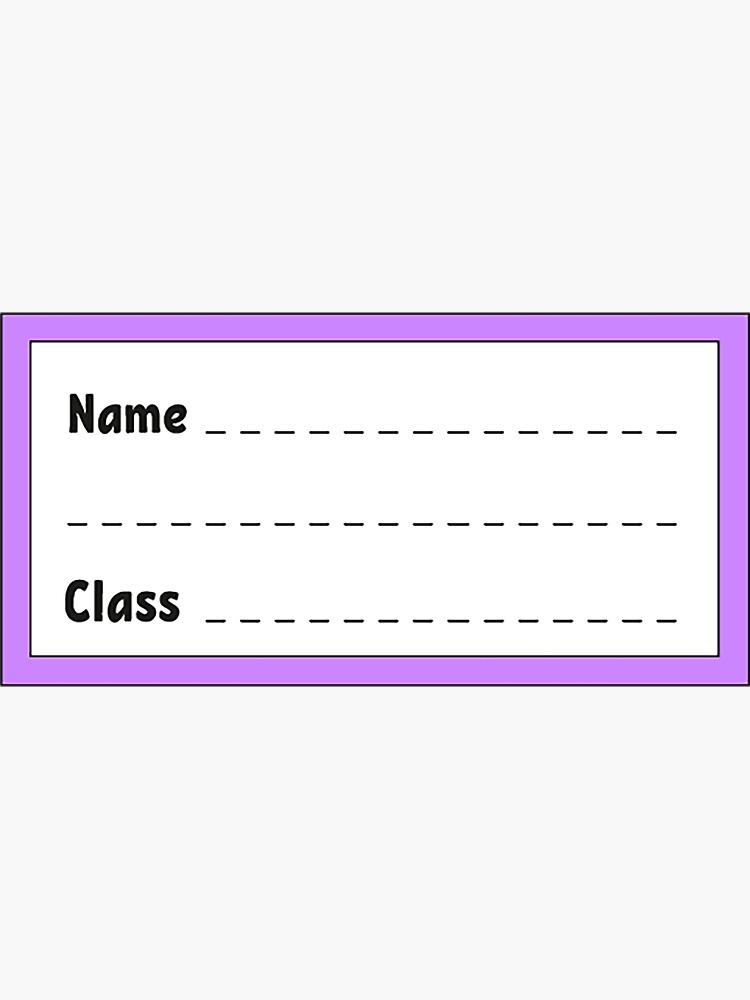 "Subject Labels Sticker" Sticker for Sale by Hstyel | Redbubble