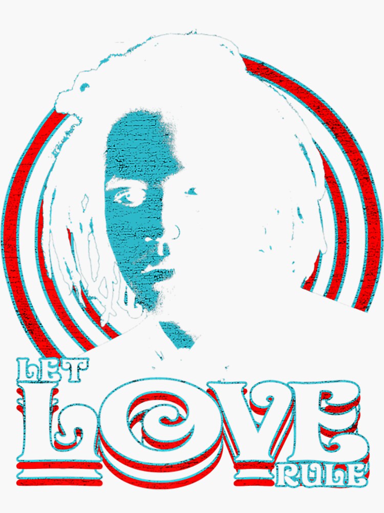 "Let Love Rule Tribute Design American Singer Kravitz" Sticker for Sale ...
