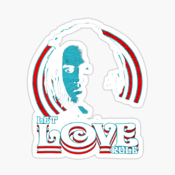 "Let Love Rule Tribute Design American Singer Kravitz" Sticker for Sale ...