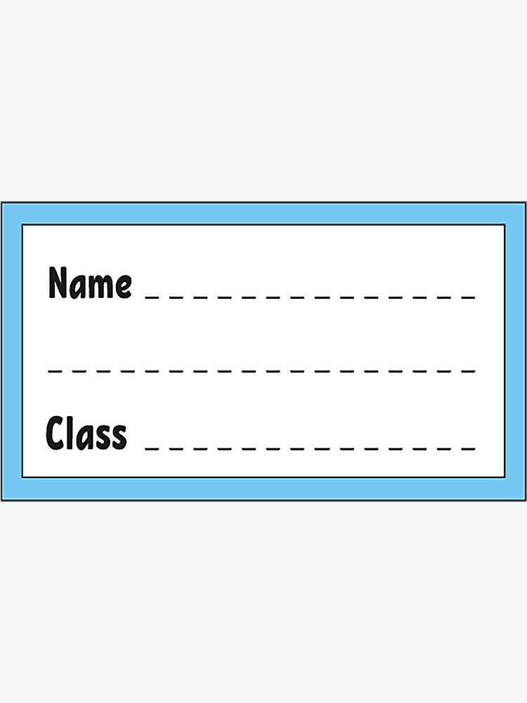 "Subject Labels Sticker" Sticker for Sale by Hstyel | Redbubble