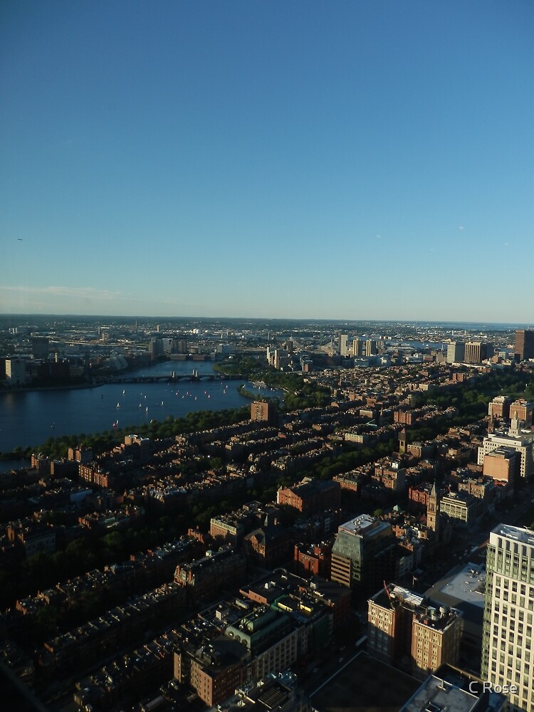 "Boston from the Air" Poster for Sale by bexceli | Redbubble