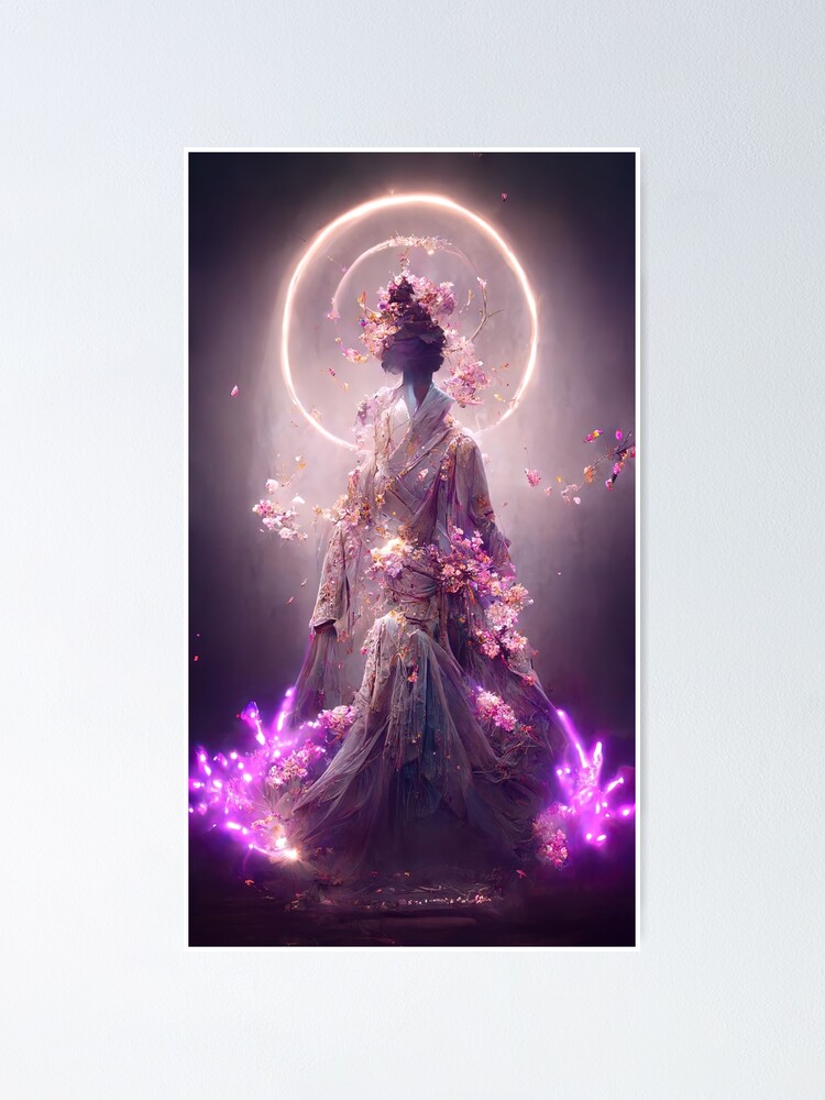 "Cherry Blossom Goddess" Poster for Sale by Jacob-Montanez | Redbubble