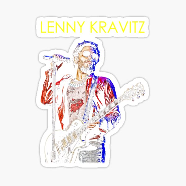 "Lenny American Singer Kravitz FanArt Gift" Sticker for Sale by ...