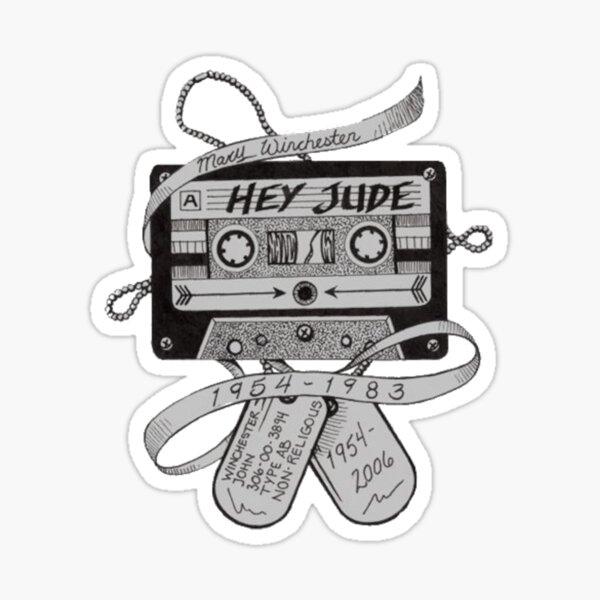 "Hey Jude" Sticker for Sale by cayofili | Redbubble