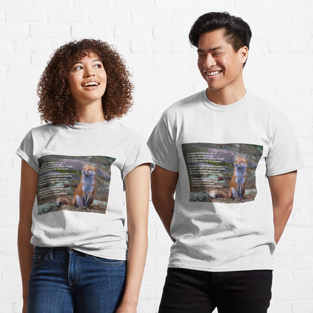 "A Red Fox Poem" Sticker for Sale by James Cumming | Redbubble